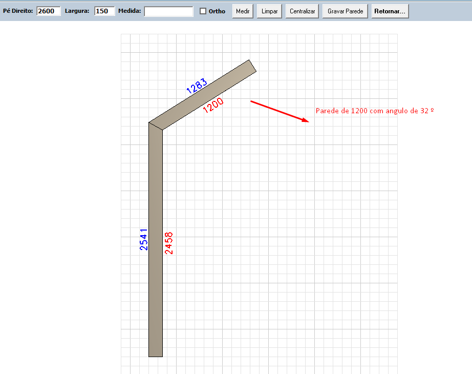 Desenhar Paredes com Ângulos – Base de Conhecimento
